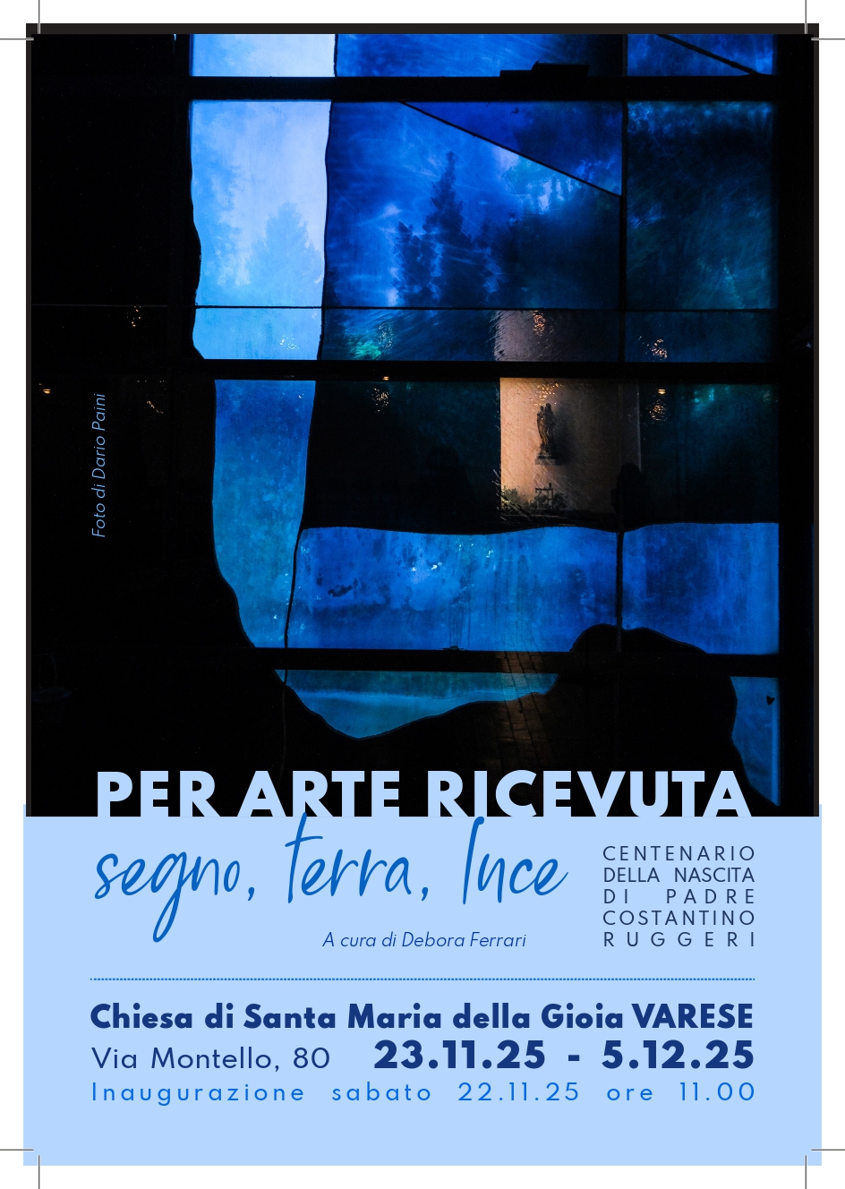 Per arte ricevuta – segno, terra, luce - dal 23.11.25 - 5.12.25 ...